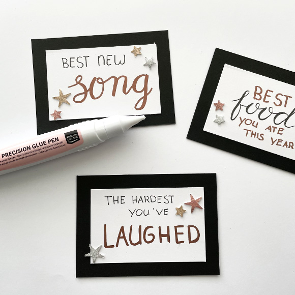 Nieuwjaars reflectiekaarten zelf maken