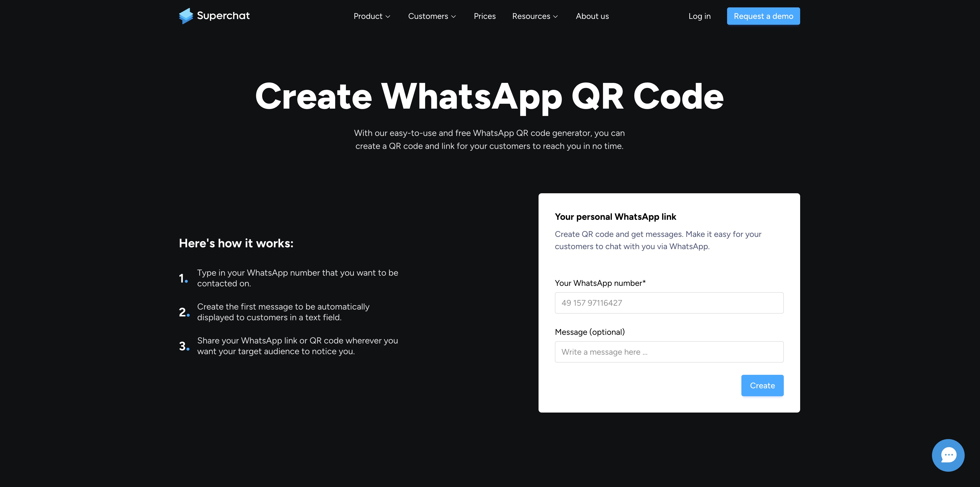 WhatsApp for your Website