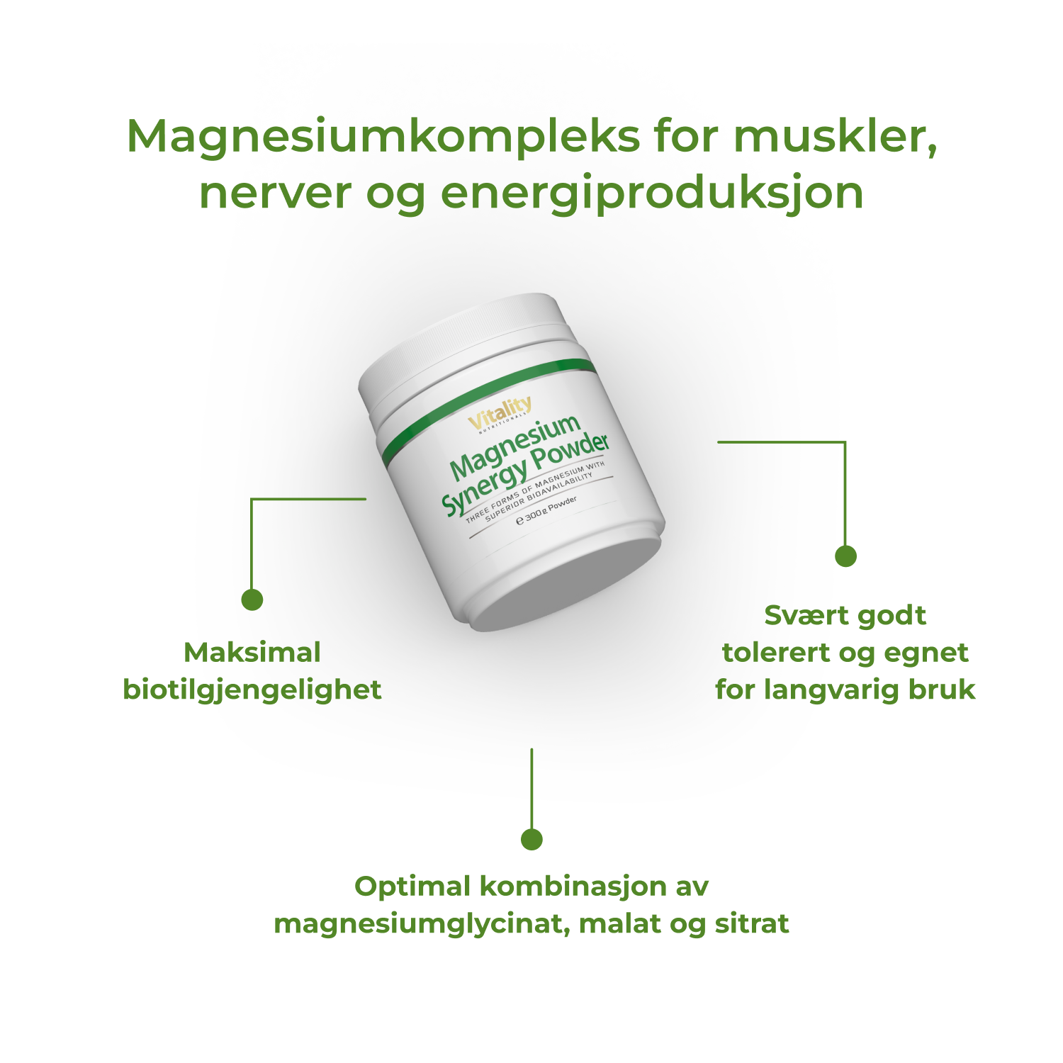 Bestill Magnesium Synergy Pulver | Magnesium Synergy pulver