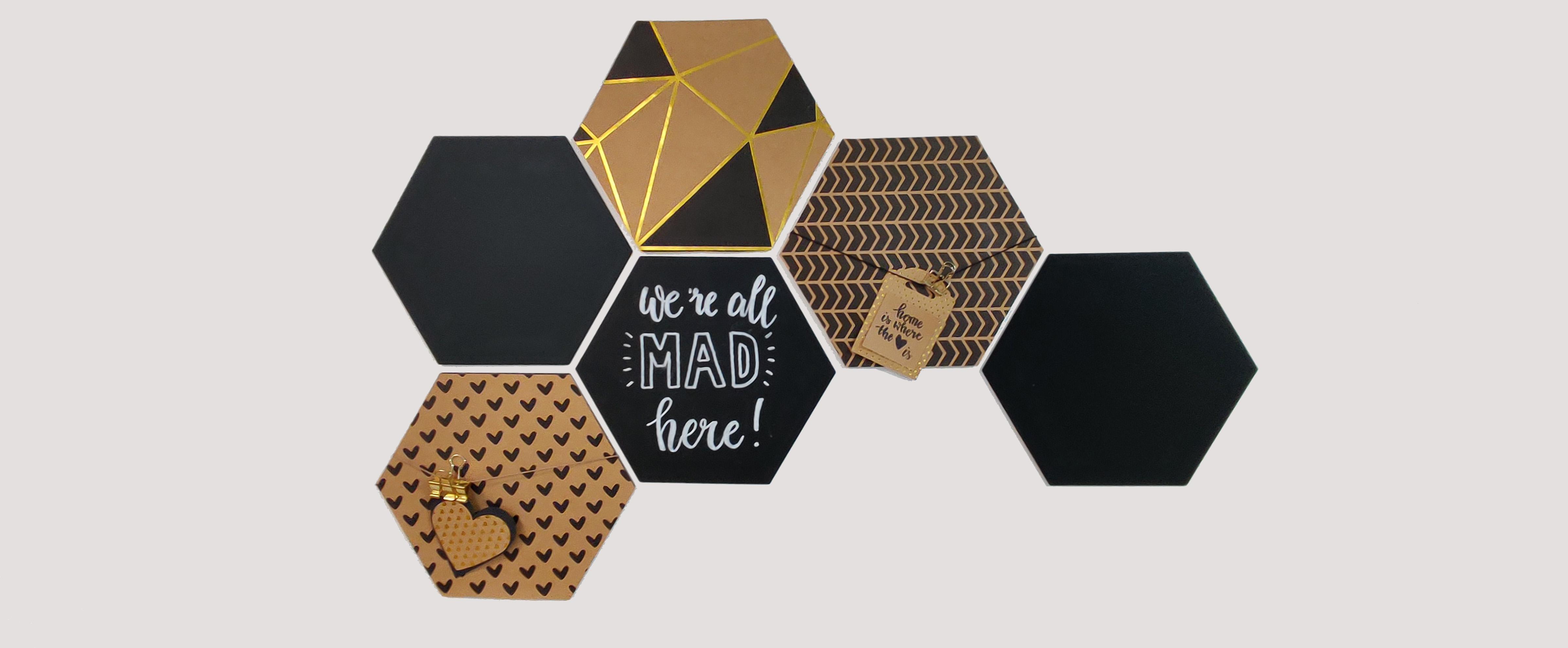 Hexagon wall decoration