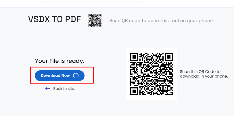 How to convert VSDX TO PDF