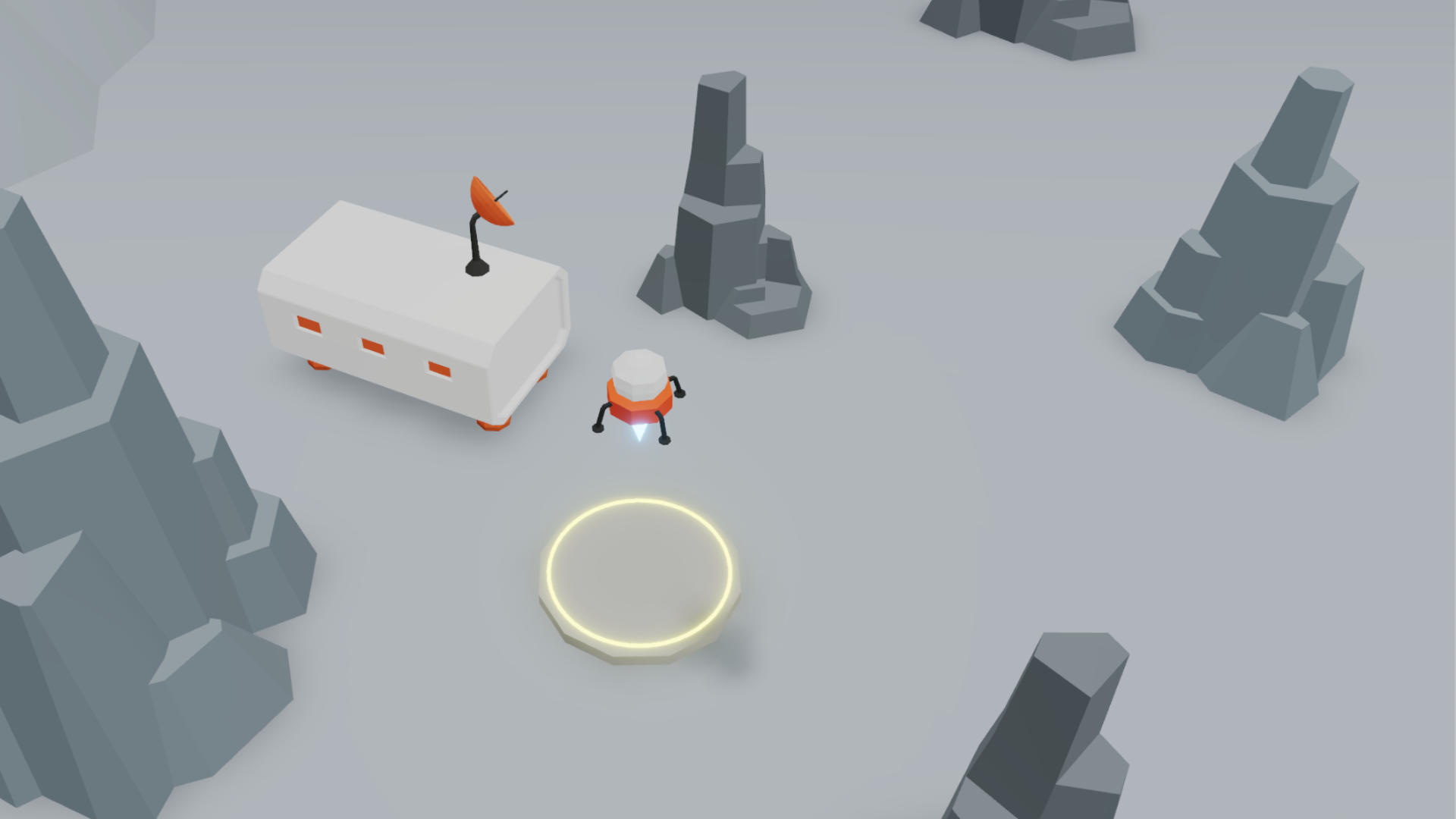 Lunar Valley Three.js Game