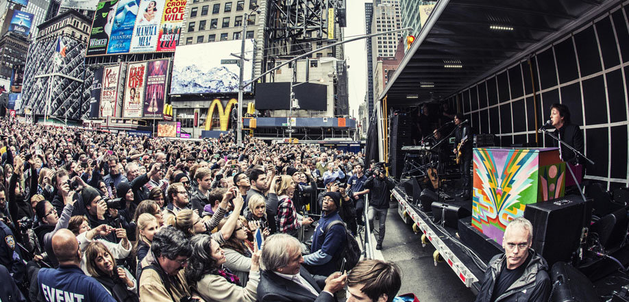 Paul McCartney | Tour | New York Times Square - Impromptu Concert
