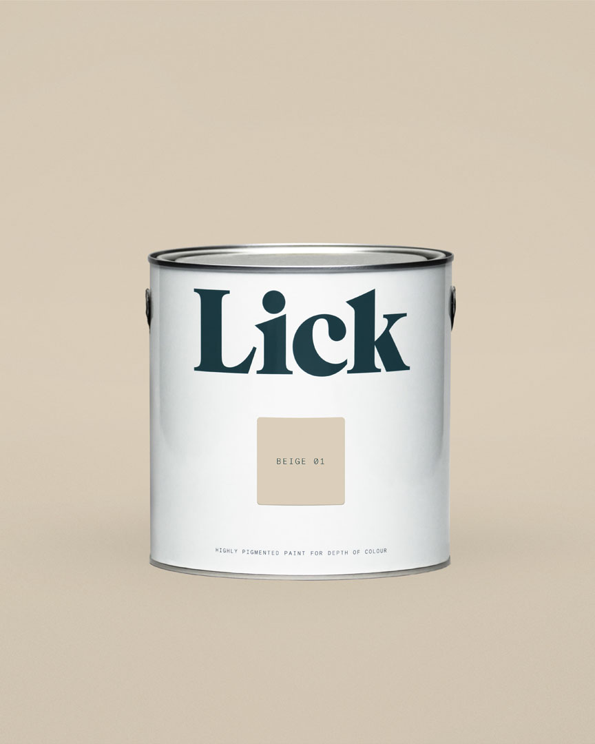 Beige 01: Beige Paint - Matt Emulsion Paint | Lick