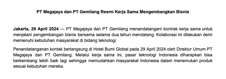 Apa Itu Press Release? Inilah Definisi, dan Contoh Press Release ...