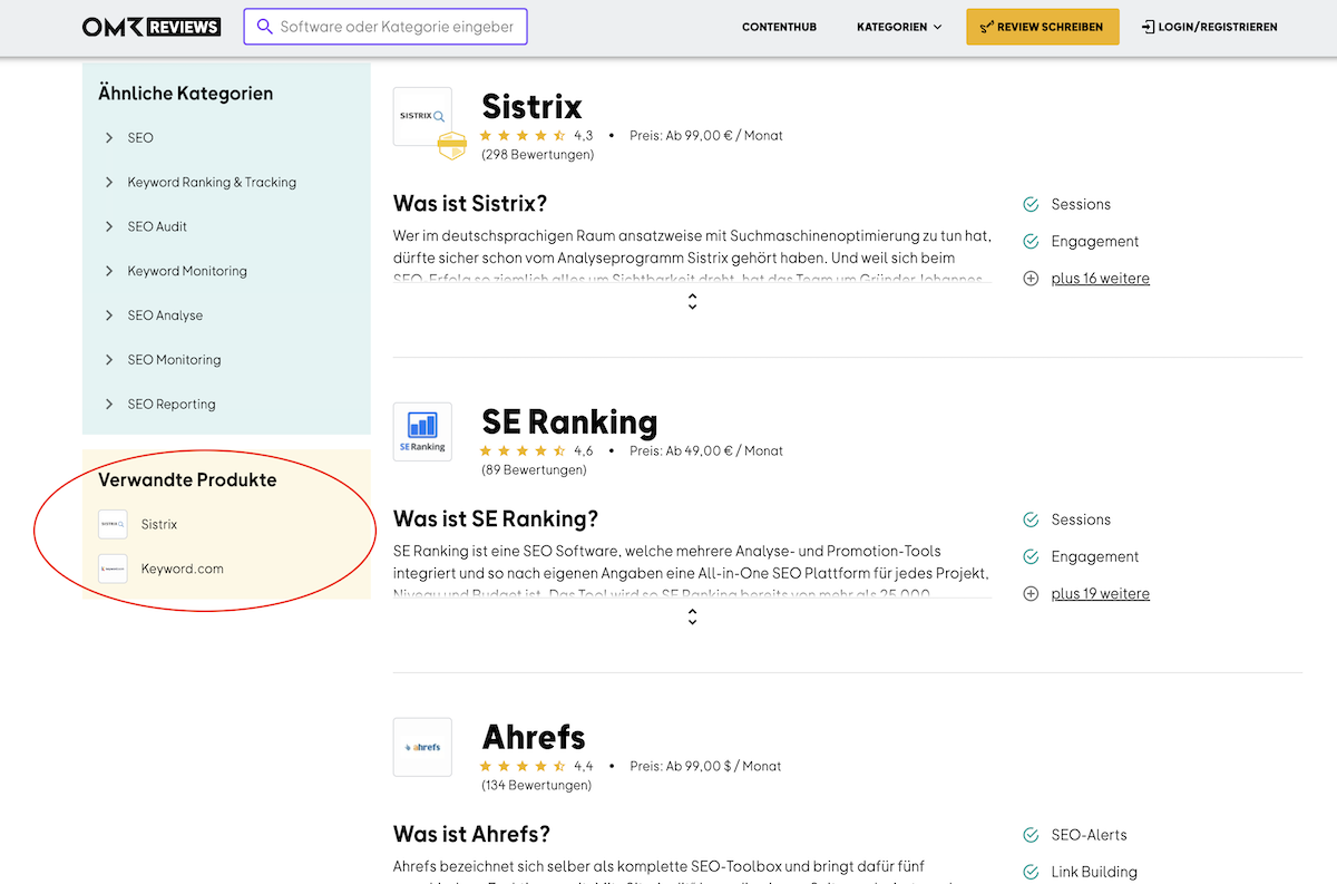 Werbung buchen auf OMR Reviews