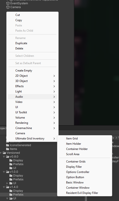 Creating Container Display - Ultimate Grid Inventory - Docs RushAssets