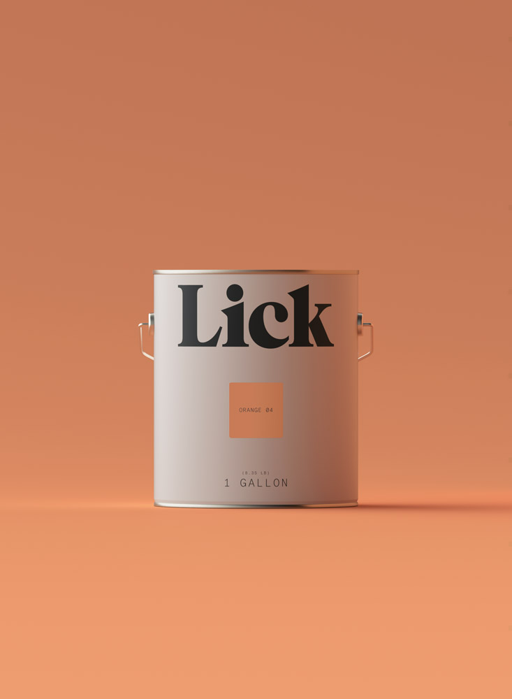 Orange 04: Rust Orange Paint - Matt Interior Paint | Lick