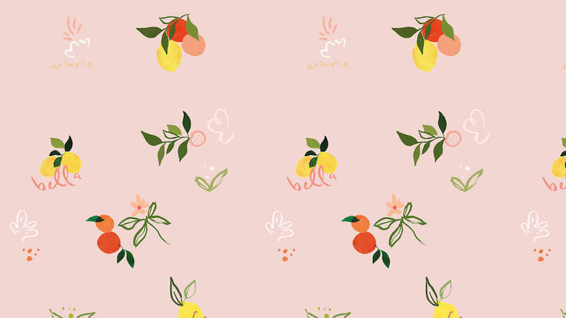 Fruit 01: Pink Citrus Fruit - Wallpaper | Lick