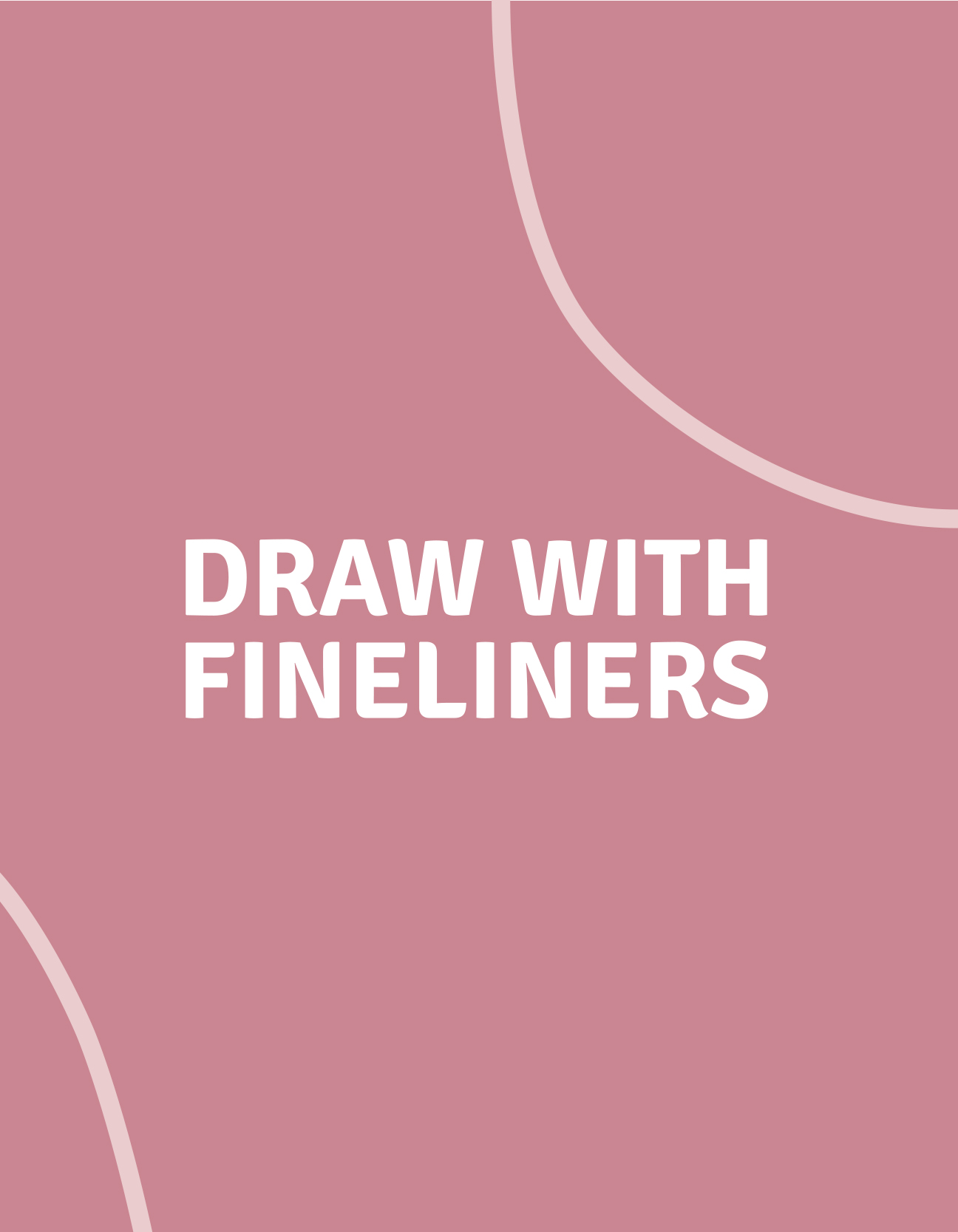 Learning to draw with fineliners | Vaessen Creative