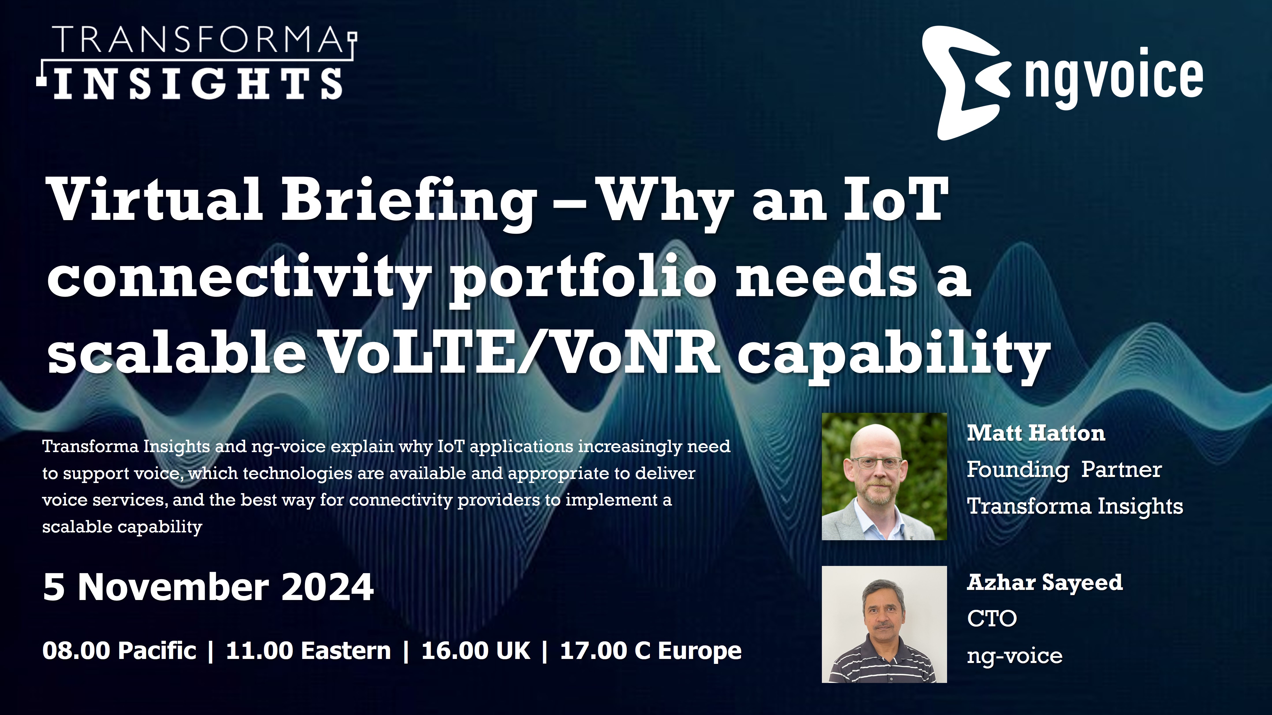 Why IoT connectivity providers need to embrace VoLTE/VoNR/IMS - Transforma Insights