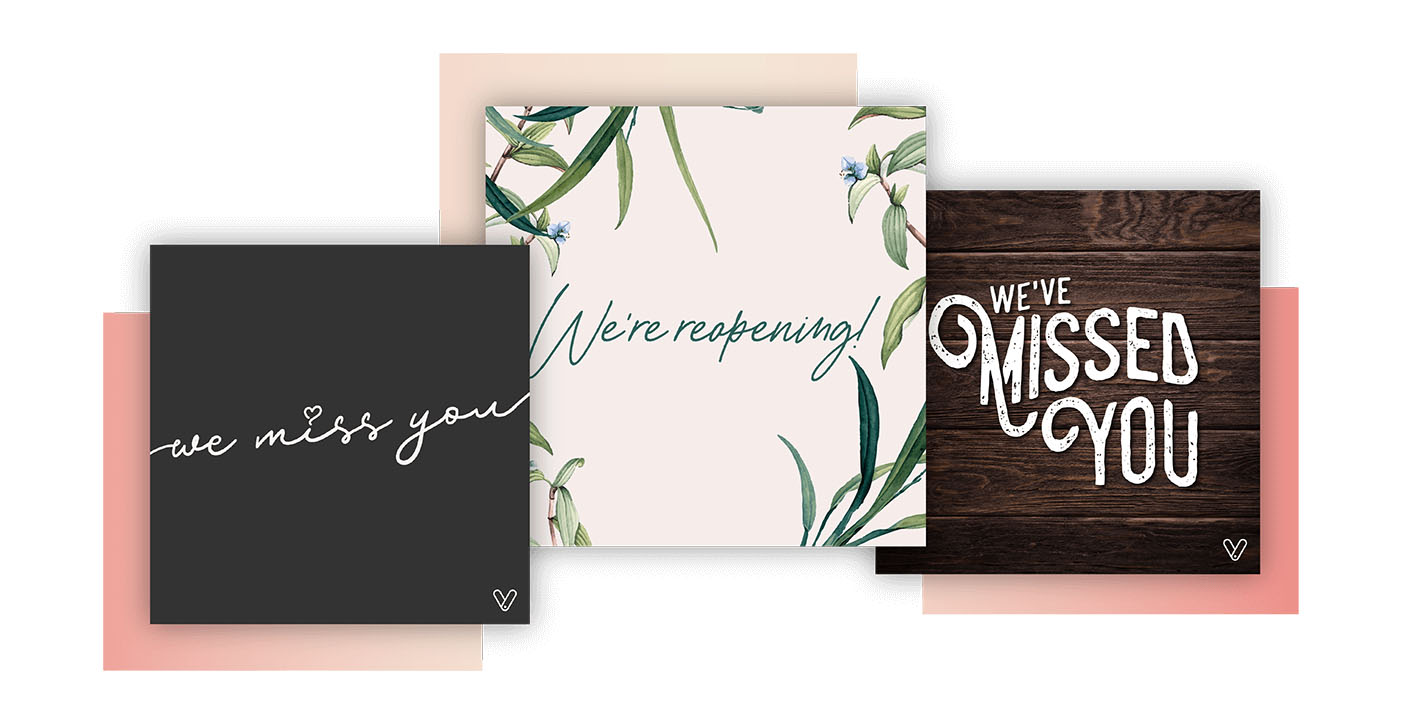 Come Back in Style – Free Reopening Social Media Templates