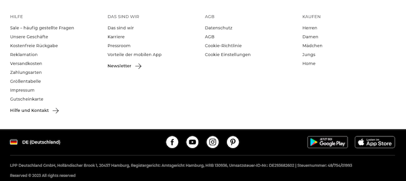 Footer Beispiele: Tipps und Design-Inspiration | OMR Reviews