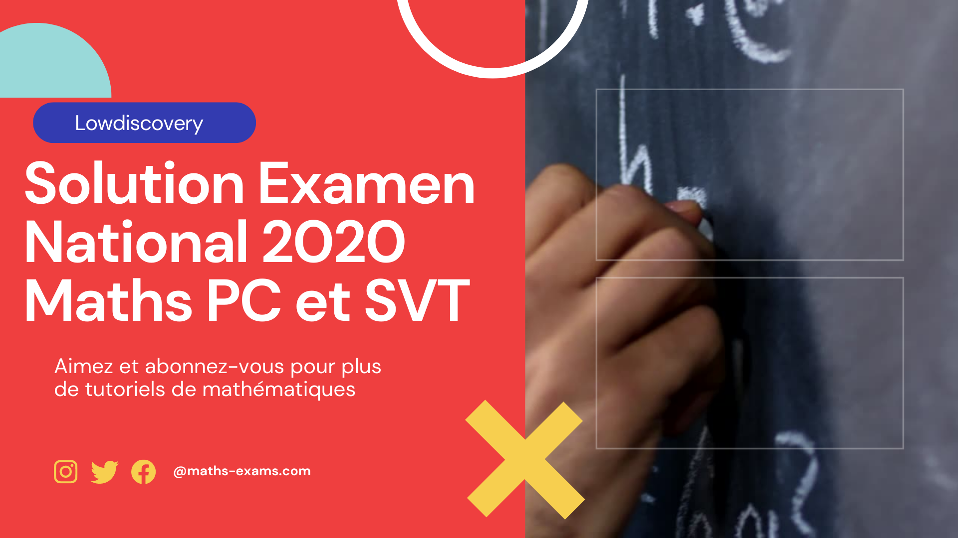 Solutions des examens du secondaire en maths