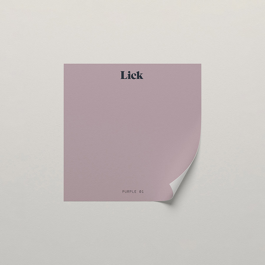 Purple 01: Lilac Purple Paint - Peel & Stick Paint Sample | Lick