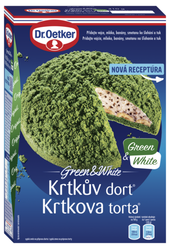 Krtkova torta Green & White - Prémiové zmesi | Dr. Oetker