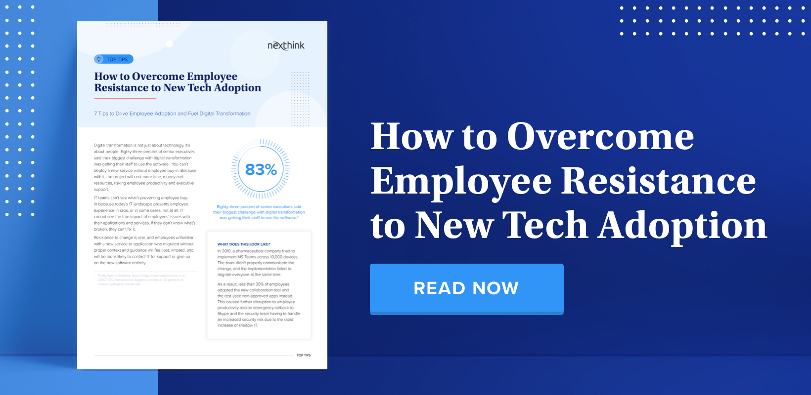 How to Overcome Employee Resistance to New Tech Adoption | Nexthink