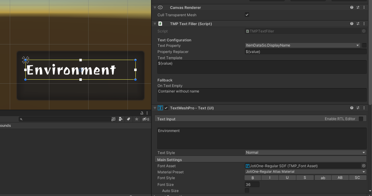 Configuring Display Filler - Ultimate Grid Inventory - Docs RushAssets