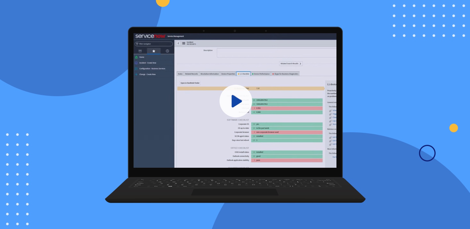 ServiceNow Integration: Populate your ServiceNow platform with Nexthink | Product Demo | Nexthink