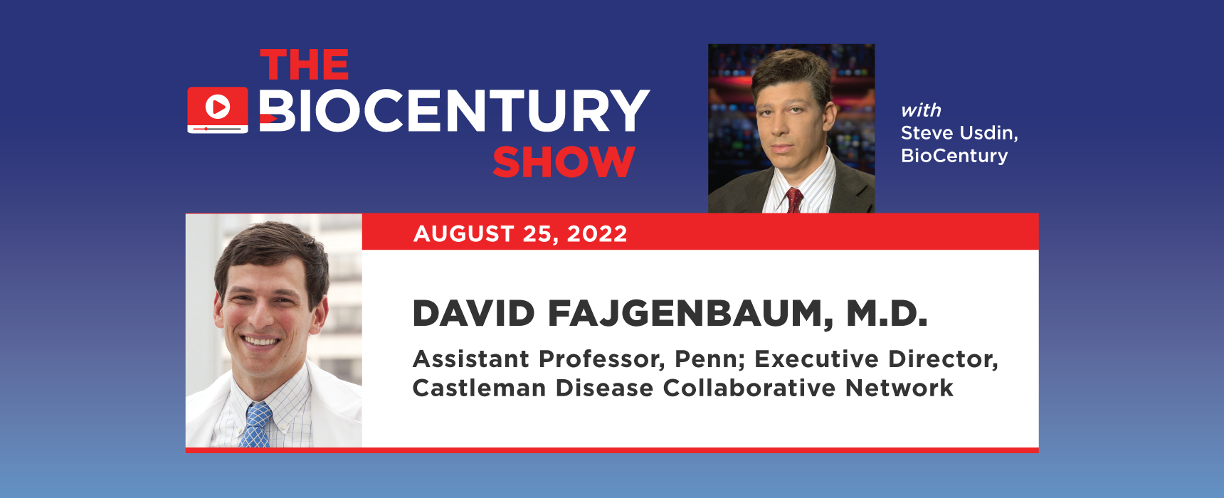 BioCentury - Hope should not be passive: David Fajgenbaum on The ...