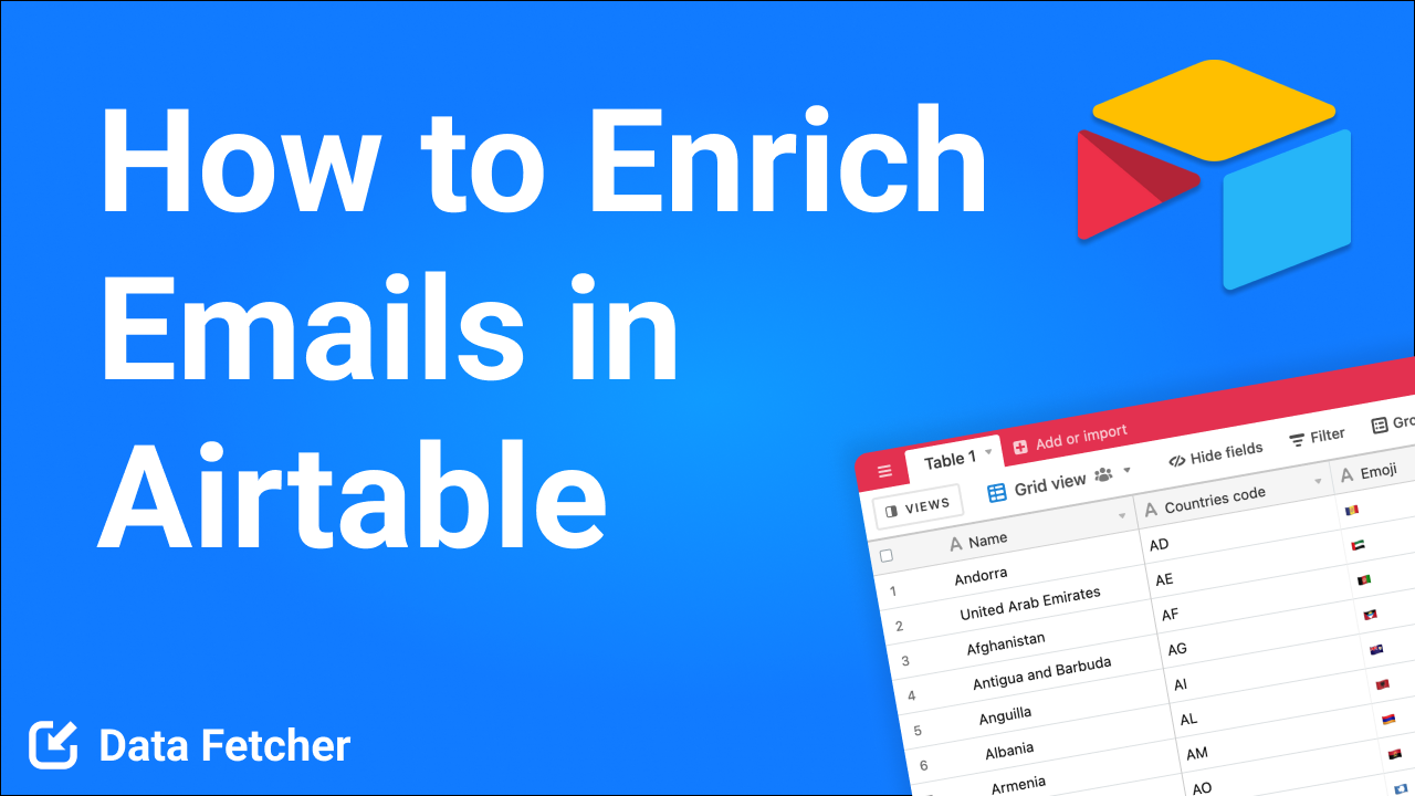 How to Enrich Emails with Company Info in Airtable