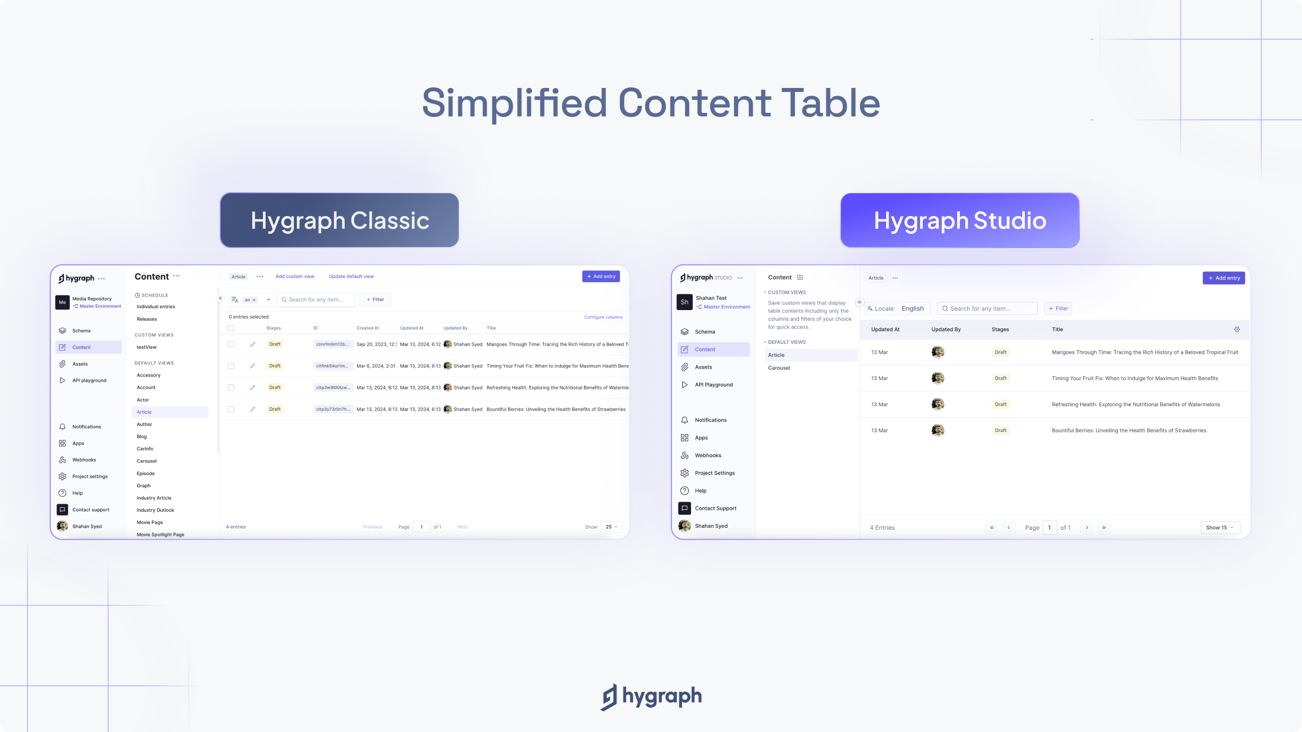 Hygraph Studio beta is now live! | Hygraph