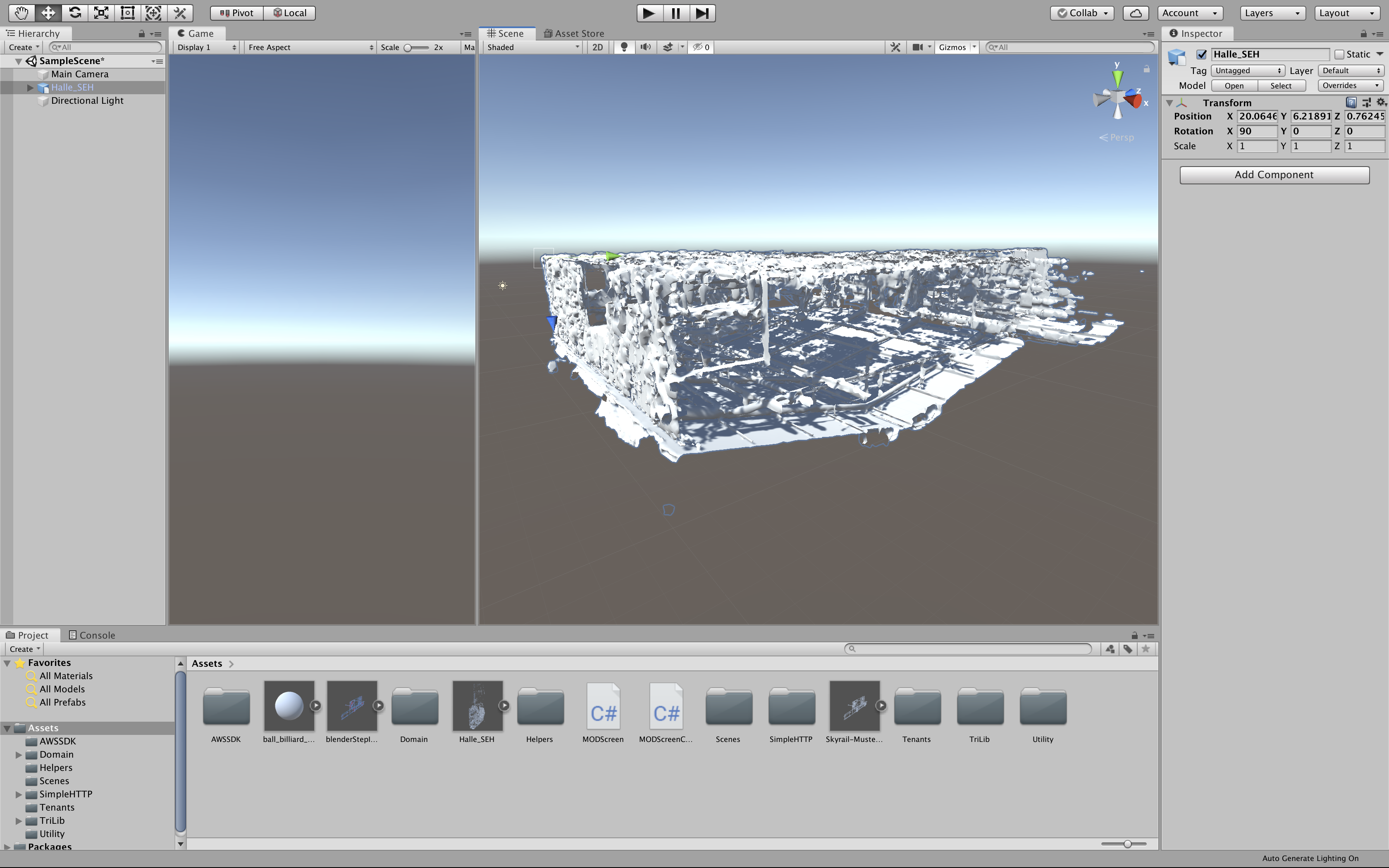 Converting massive point clouds into VR scenes under Unity - Virtual ...