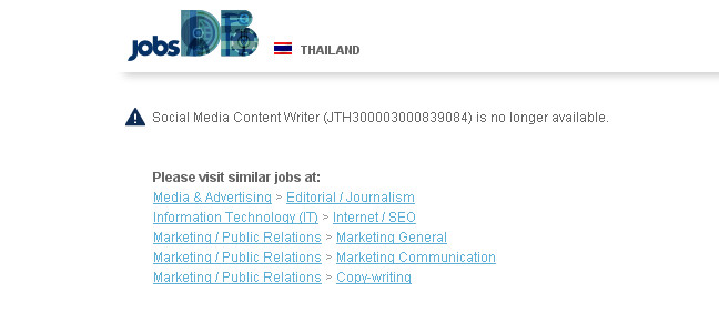 ตำแหน่งงานบนเว็บ jobsDB อยู่นานแค่ไหน - Jobsdb ไทย