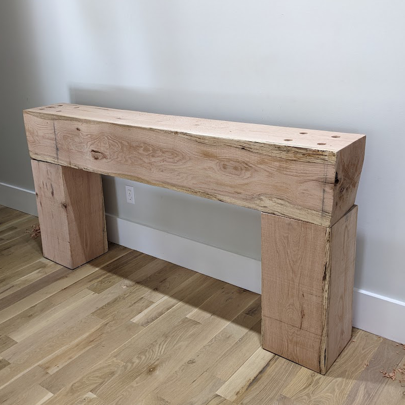 Big, rustic, heavy hall table. | BigInTheSky.com