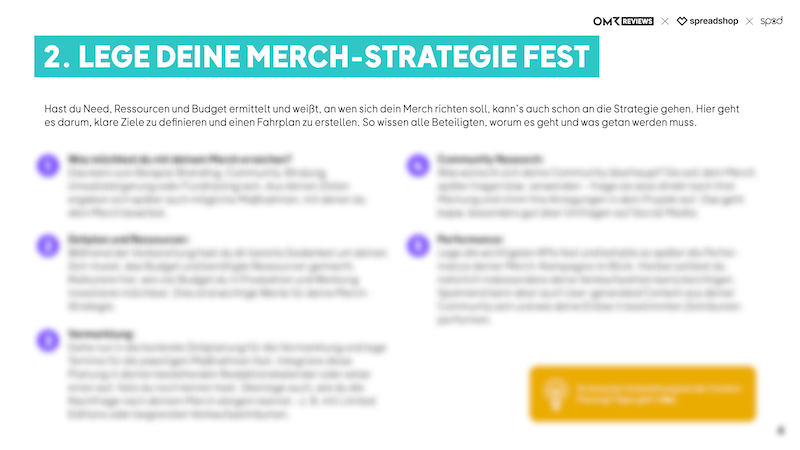 Checkliste für dein Merchandise-Marketing | OMR Reviews