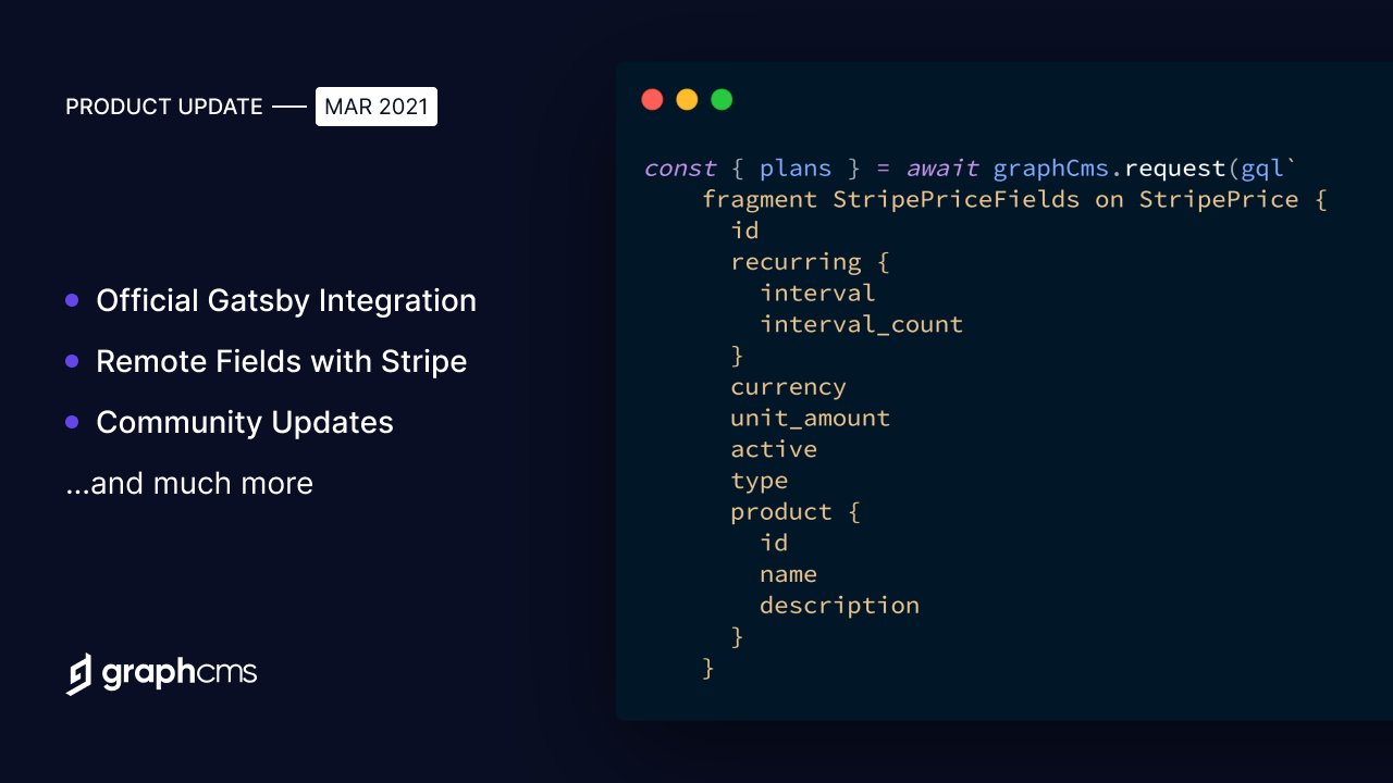 March 2021, Product Update | Hygraph