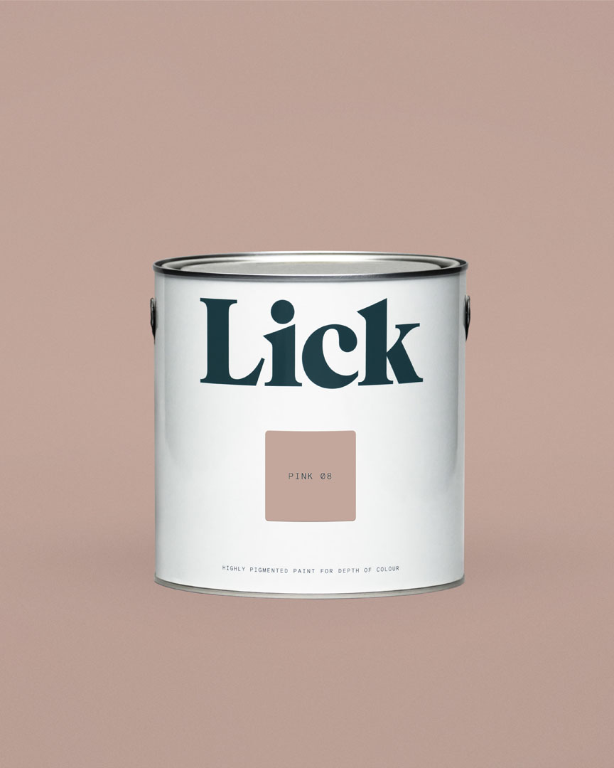 Pink 08: Dusky Pink Paint - Eggshell Paint | Lick