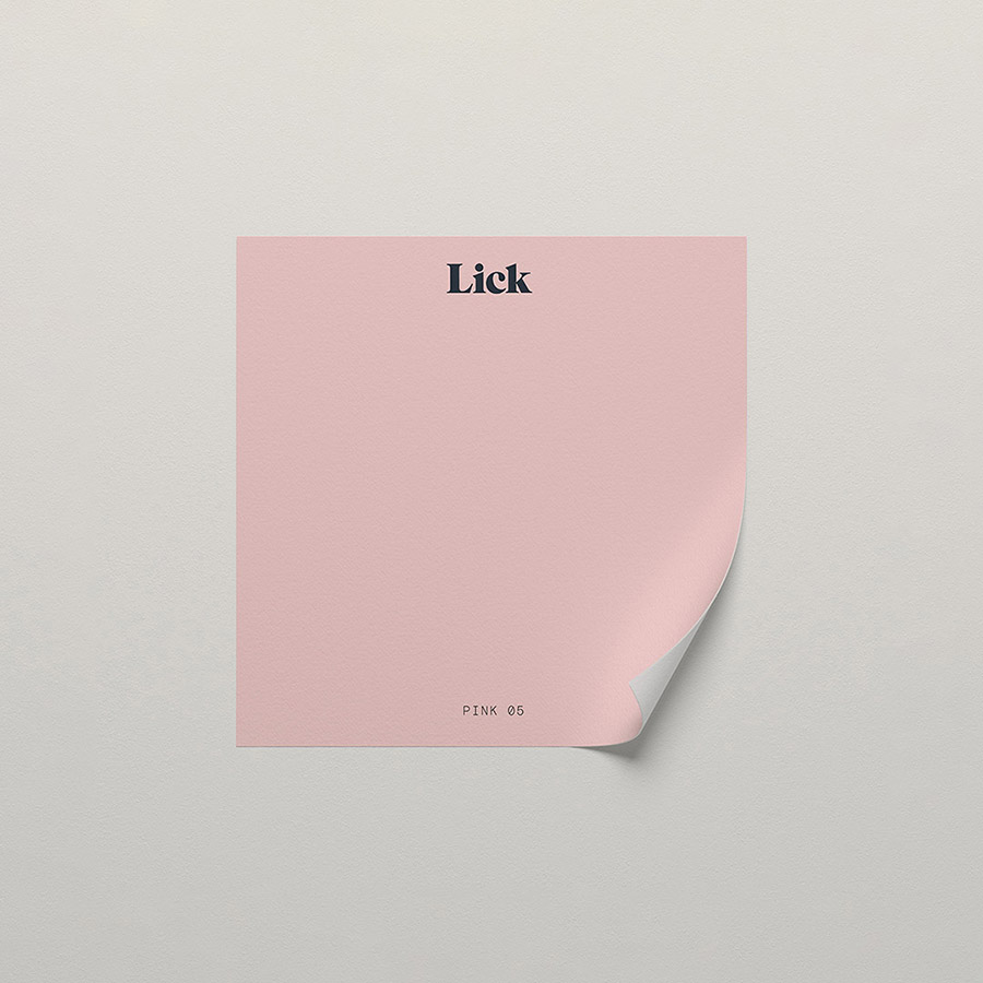 Pink 05: Dusty Blush Pink Paint - Peel & Stick Paint Sample | Lick