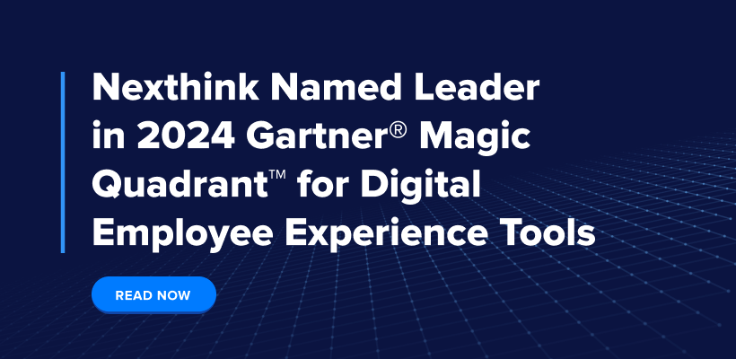 Nexthink Named a Leader in 2024 Gartner® Magic Quadrant™ DEX Tools ...