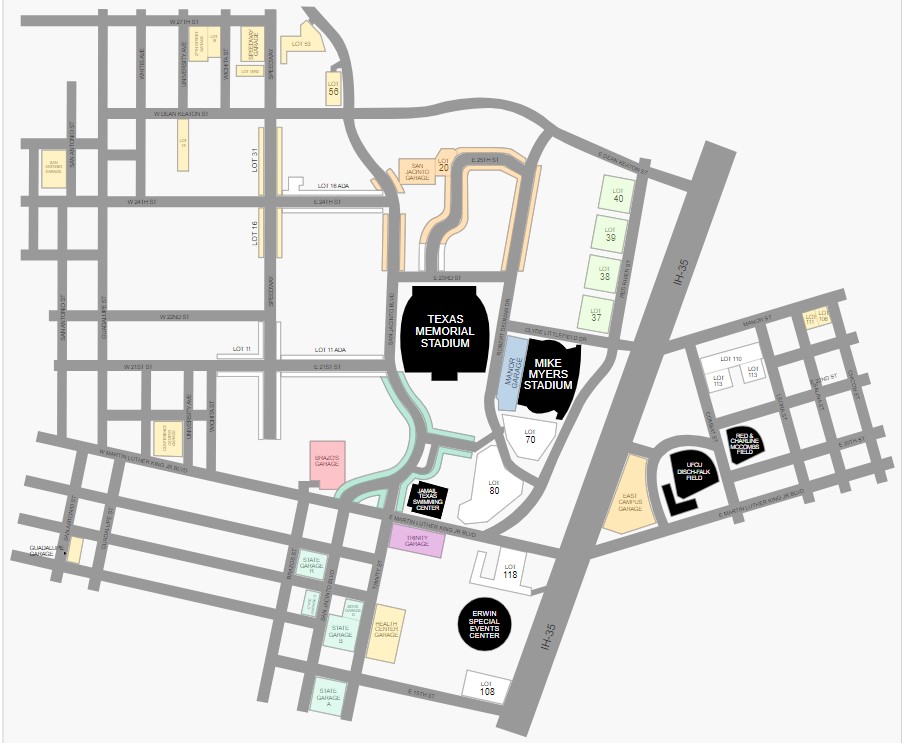 Texas Longhorns Football Parking Passes for Games at DKR | TicketCity