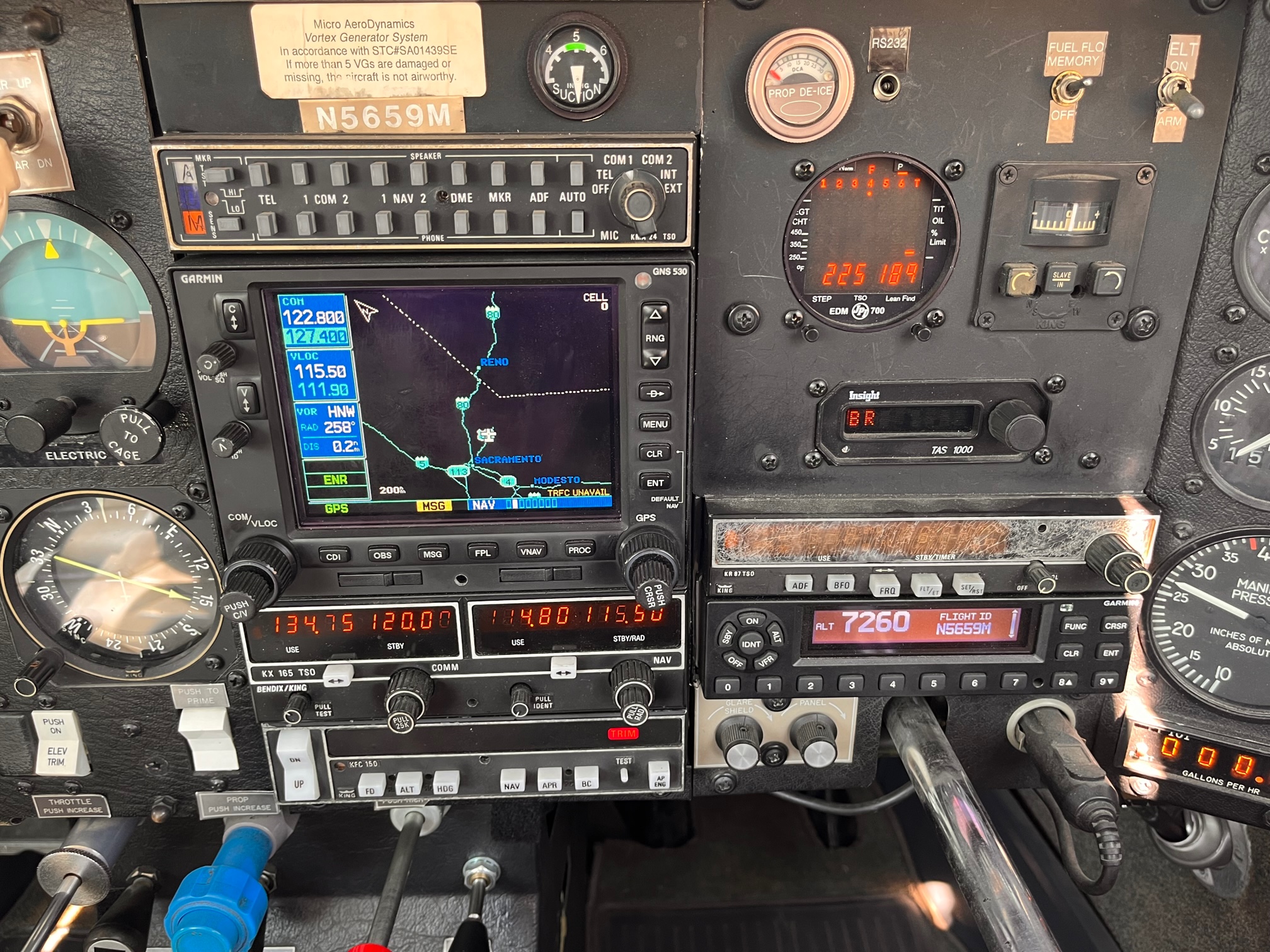 1983 Mooney M20K ROCKET, $159,500 (Here at Placerville) - N5659M