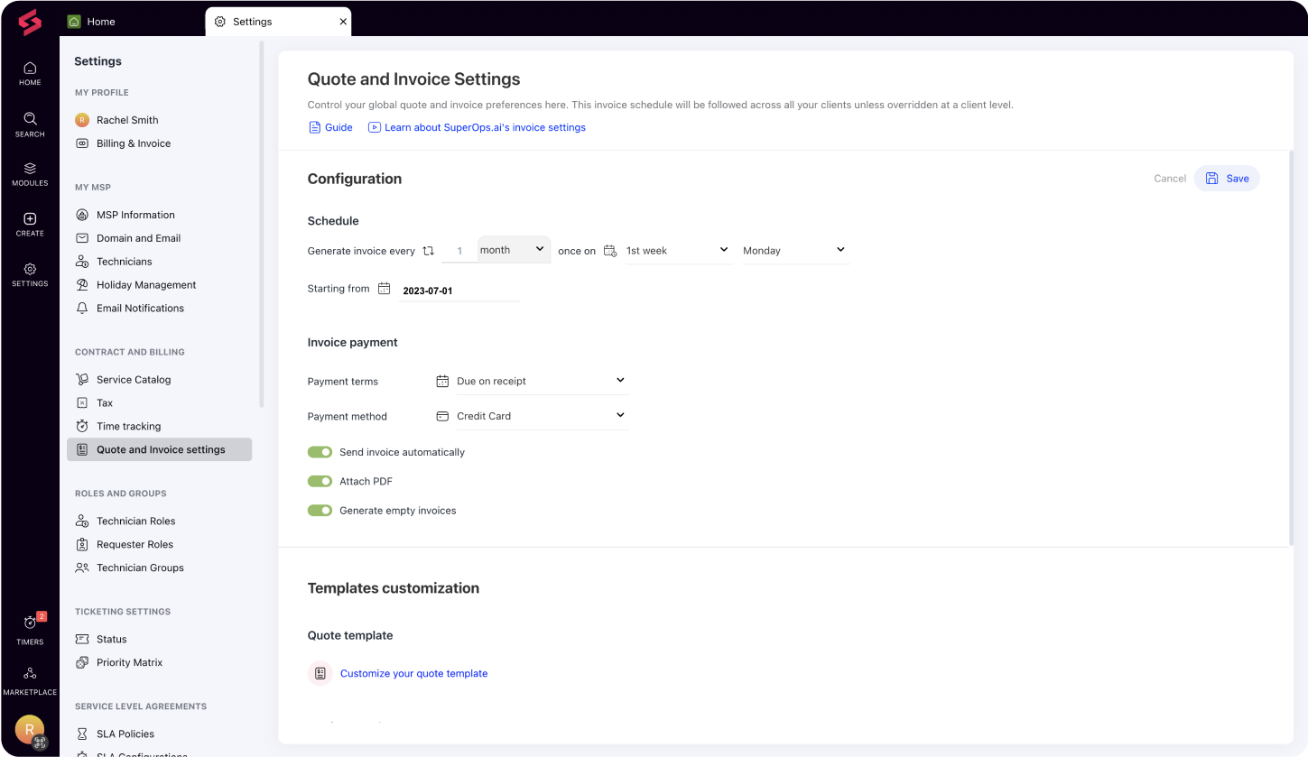 Service Desk software for MSPs | Best MSP ticketing solution - SuperOps.ai