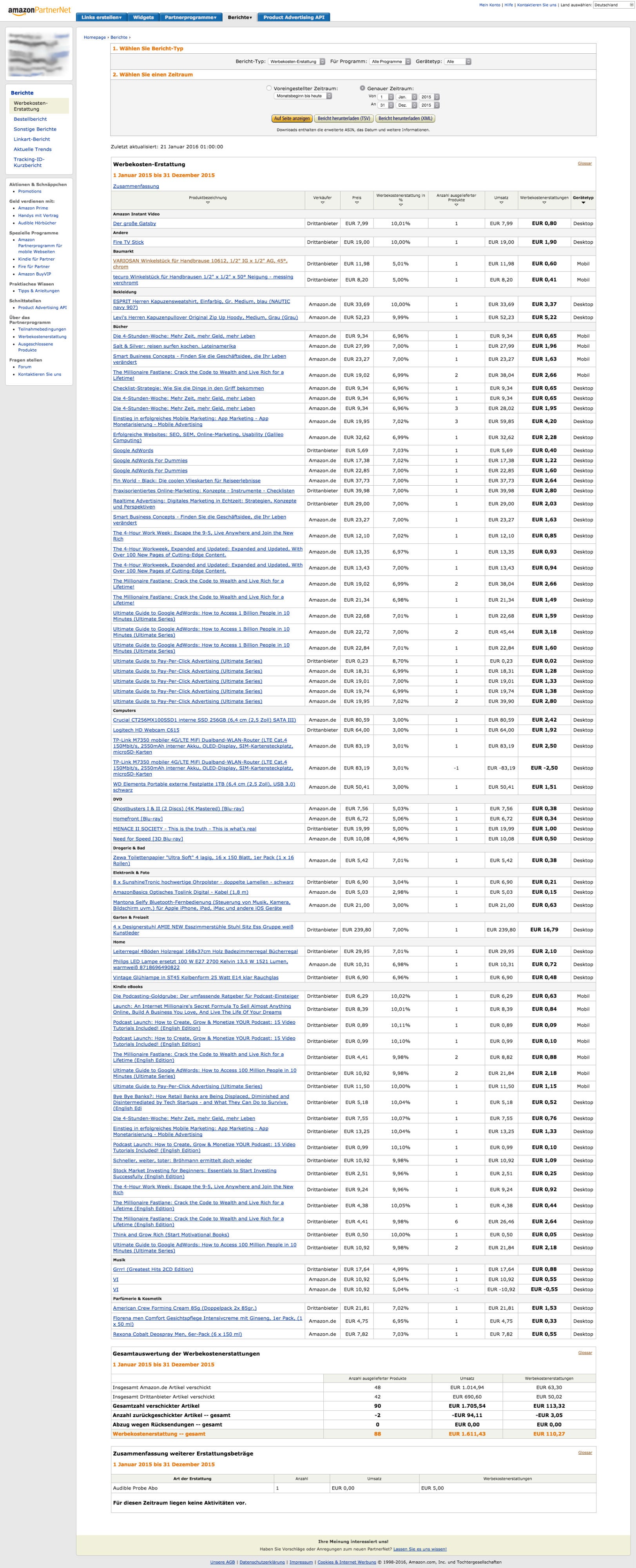 Online Marketing Rockstars als Amazon Affiliate