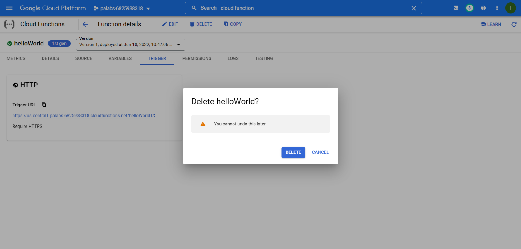 Create A Cloud Function Using Gcp Console 8541
