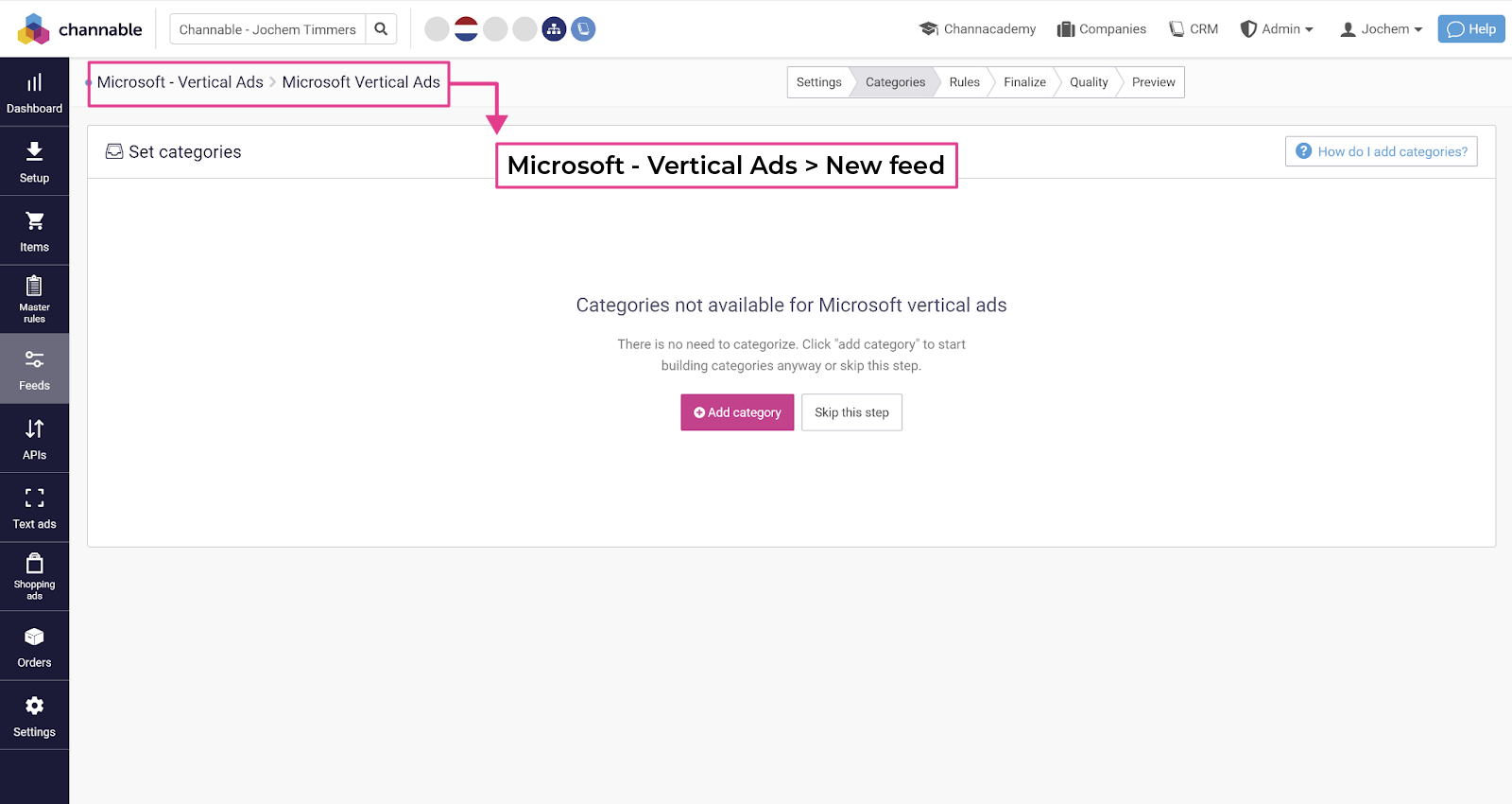 Microsoft Vertical Ads: How to use them with Channable