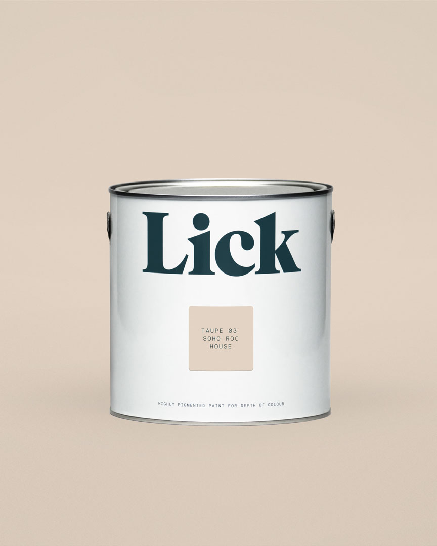 Taupe 03: Earthy Taupe Paint - Matt Emulsion Paint | Lick