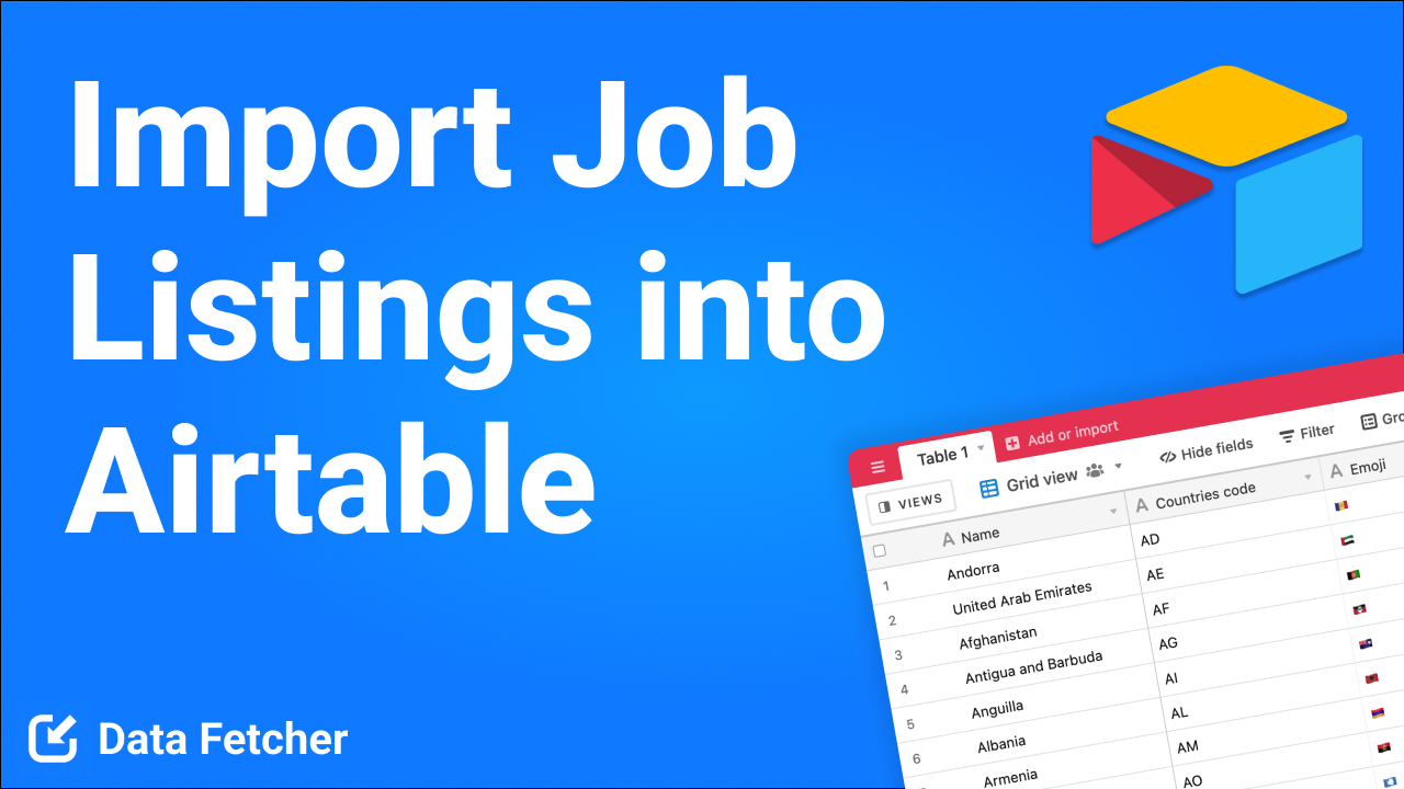 How to Import Job Listings into Airtable using the Adzuna API