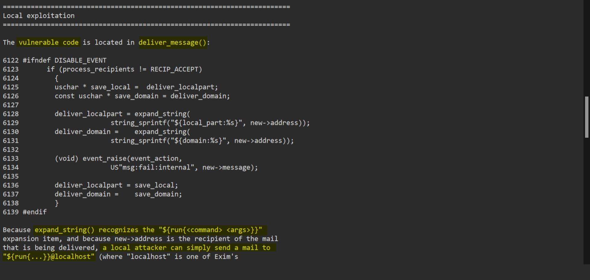 The Return of the WIZard: RCE in Exim (CVE-2019–10149)