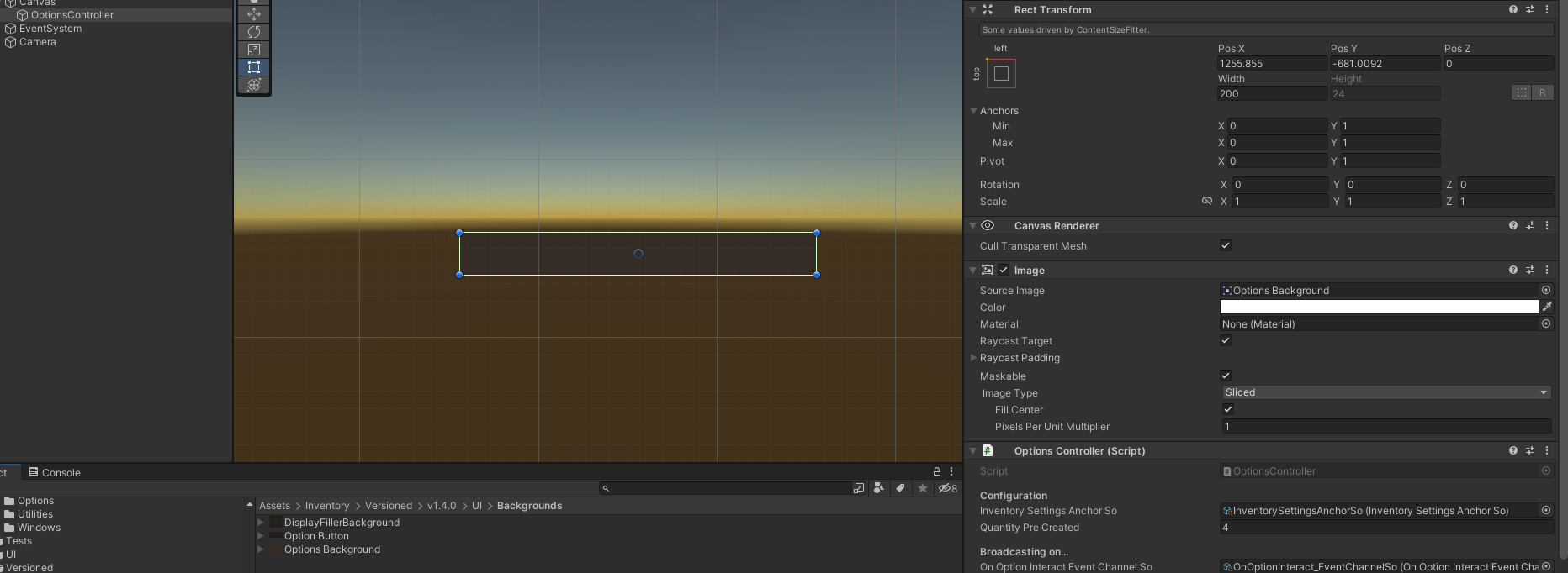 Configuring Options Configuration - Ultimate Grid Inventory - Docs RushAssets