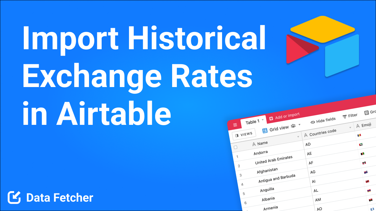 How to Import Historical Exchange Rates in Airtable