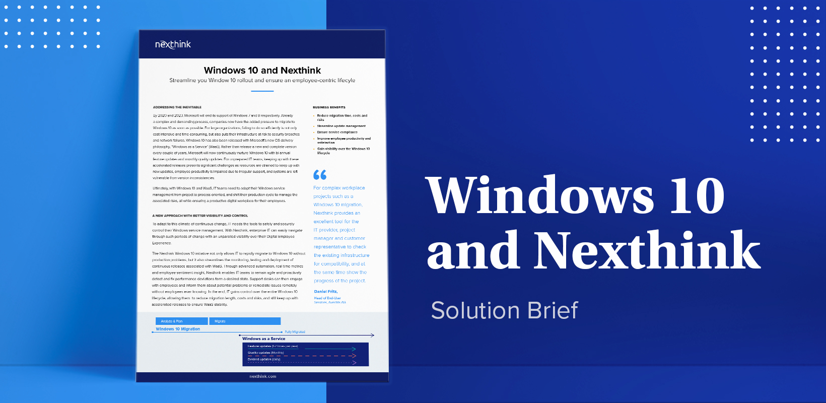 Windows 10 Solution Brief | Nexthink