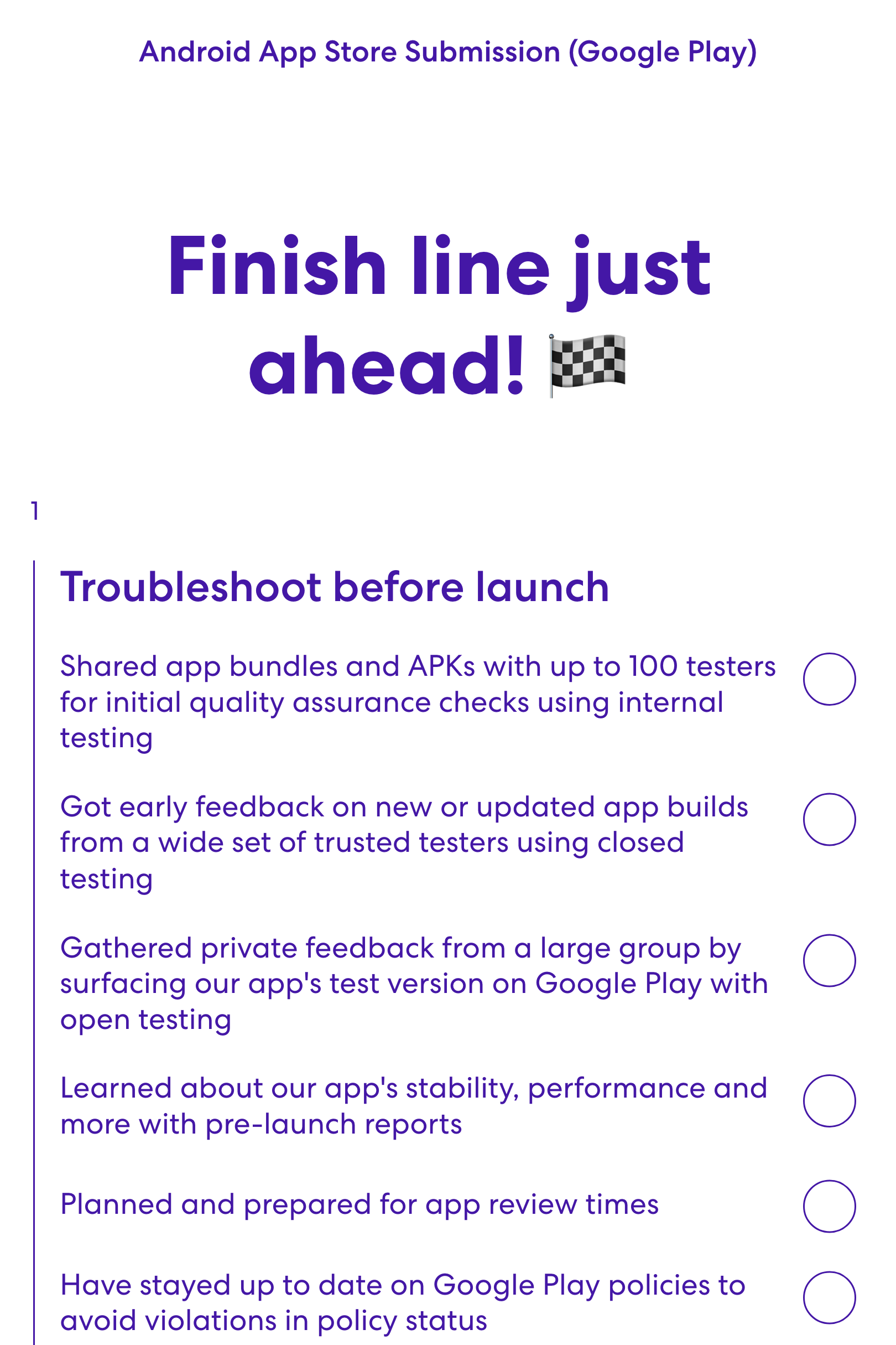 Android App Store Submission (Google Play)
