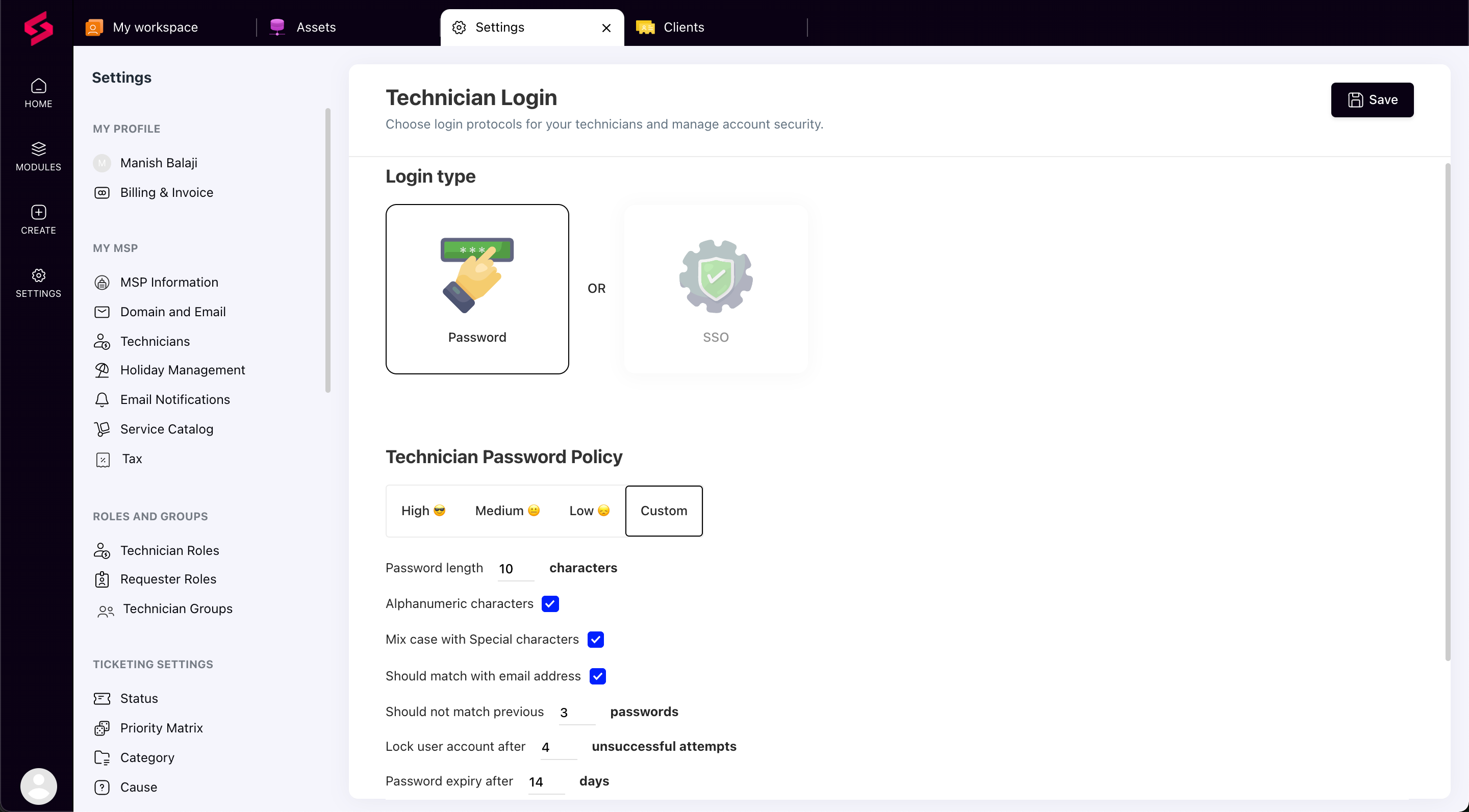 Powerful admin console for MSPs | PSA-RMM software