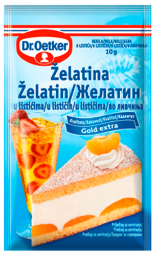 Želatina u listićima - Proizvodi | undefined