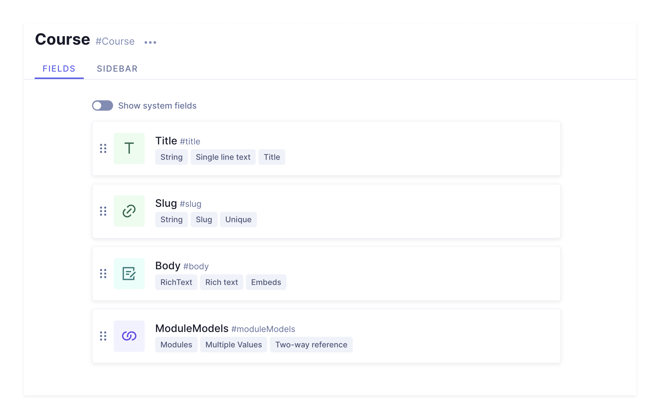Building a learning platform: The schema | Hygraph